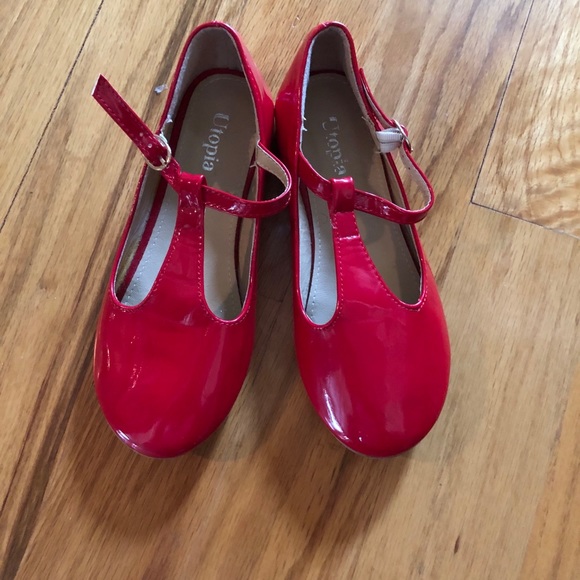Shoes | Girls Red Color Dress Shoes Almost New | Poshmark